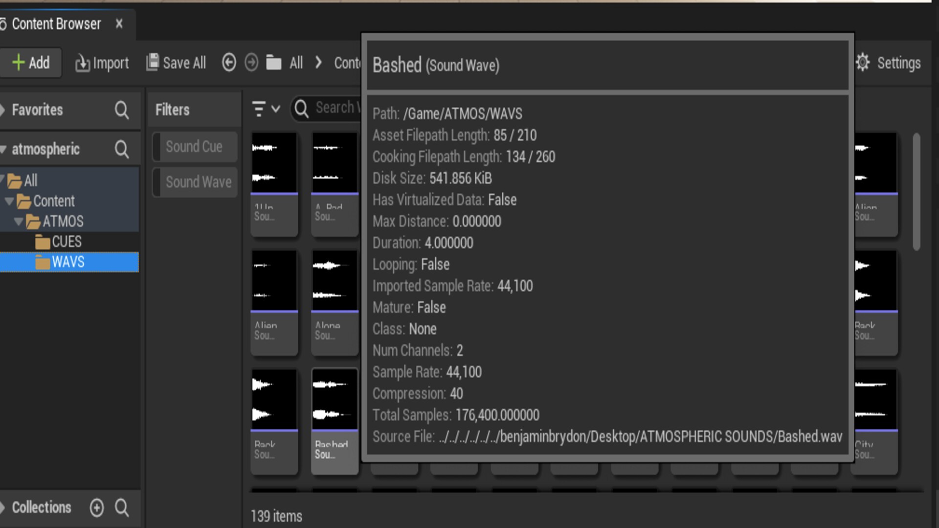 Atmospheric Sounds Asset Cloud